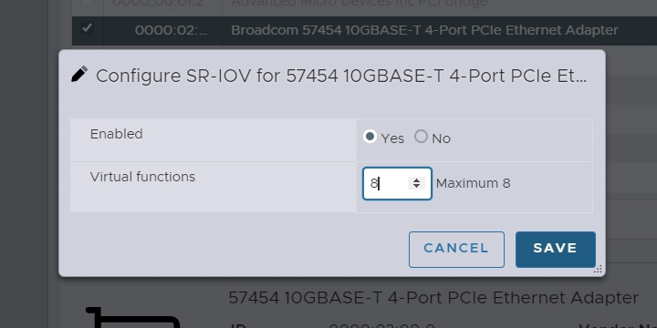 Configuring SR-IOV and SIOV in VMware vSphere on Lenovo ThinkSystem Servers > Lenovo Press